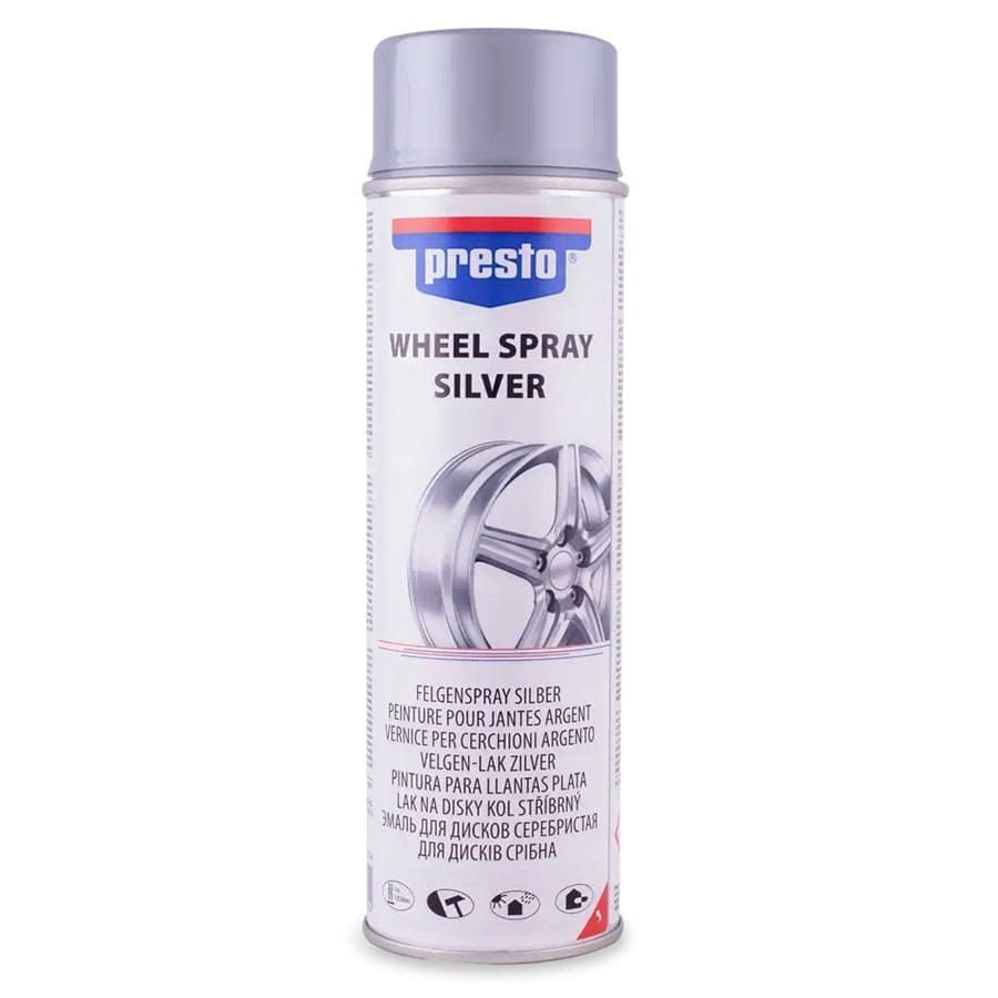 Купити Фарба у балончику для дисків Presto Wheel Spray Silver, 500мл ...